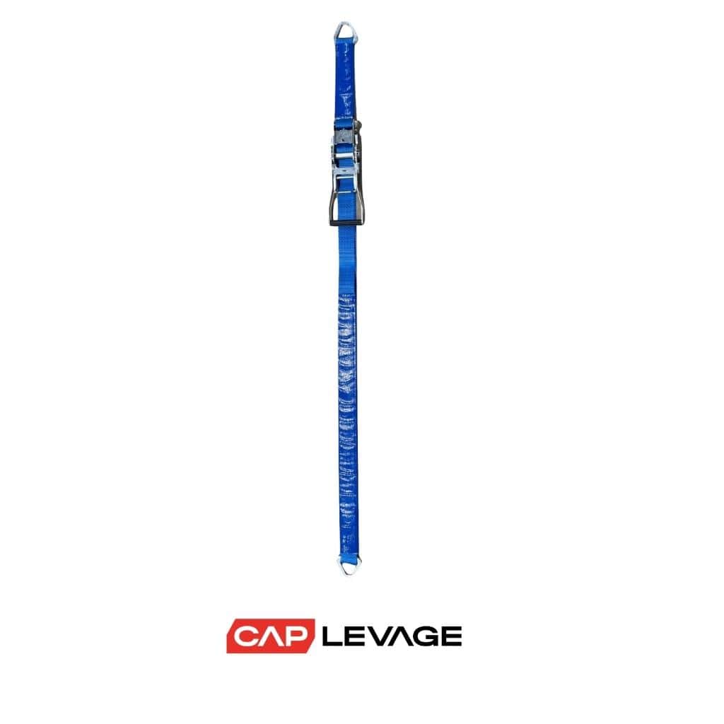 SANGLE POUR RAMPE DE PORTE CHAR ÉQUIPÉ D'UN TENDEUR ET DE DEUX ANNEAUX ...